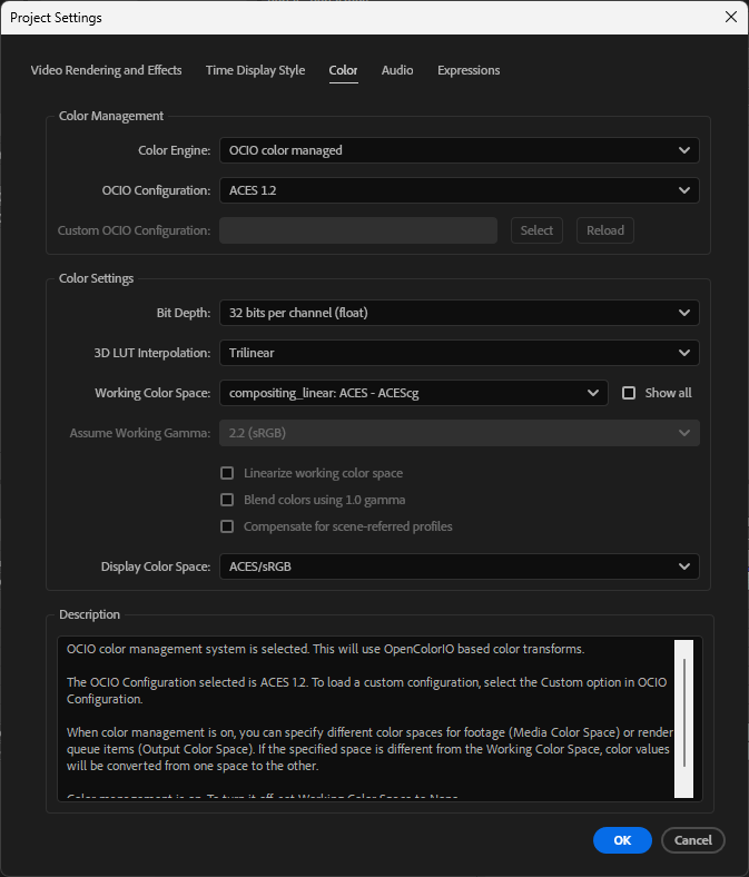 Colorspace clipping using add blend modes in OCIO ... - Adobe Product ...