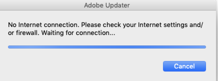 No Internet connection was found. Please check you... - Page 2 - Adobe ...