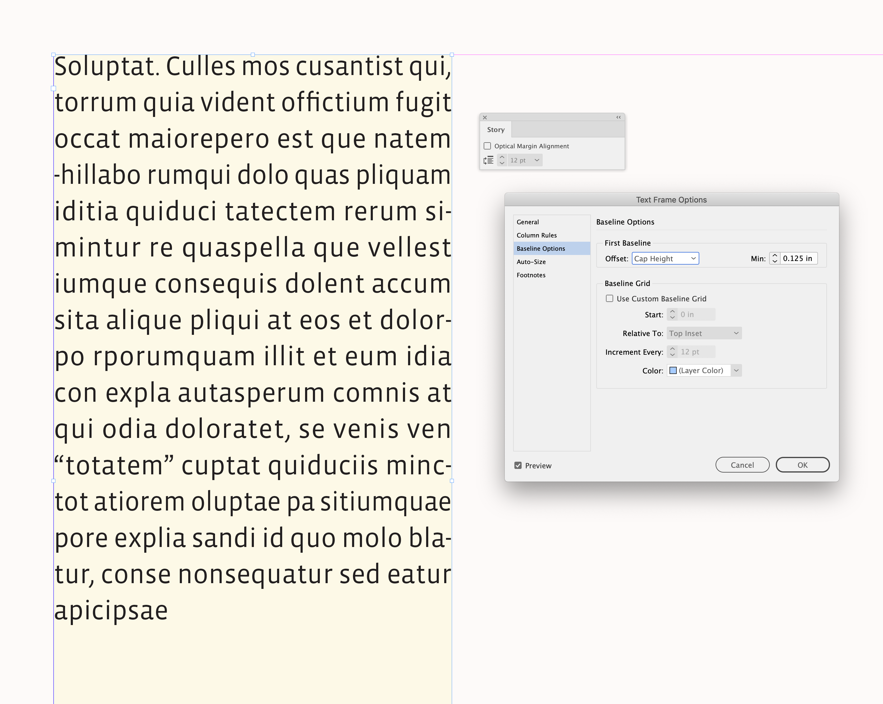 Solved: Understanding InDesign's First Baseline Offset: Is... - Adobe ...
