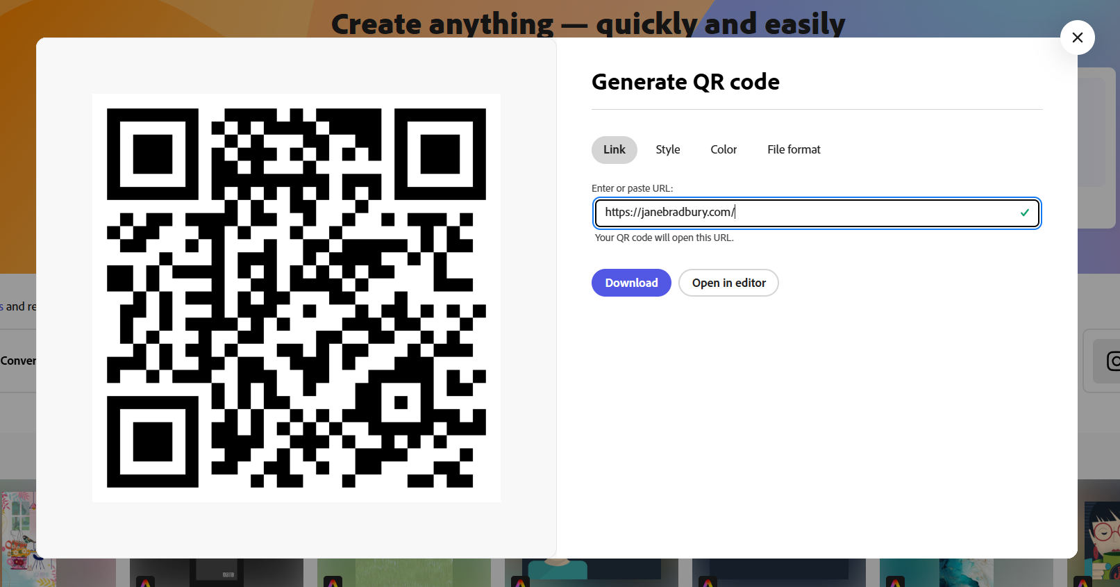 QR Code pointing to "go.adobe.io" short address in... - Adobe Product ...