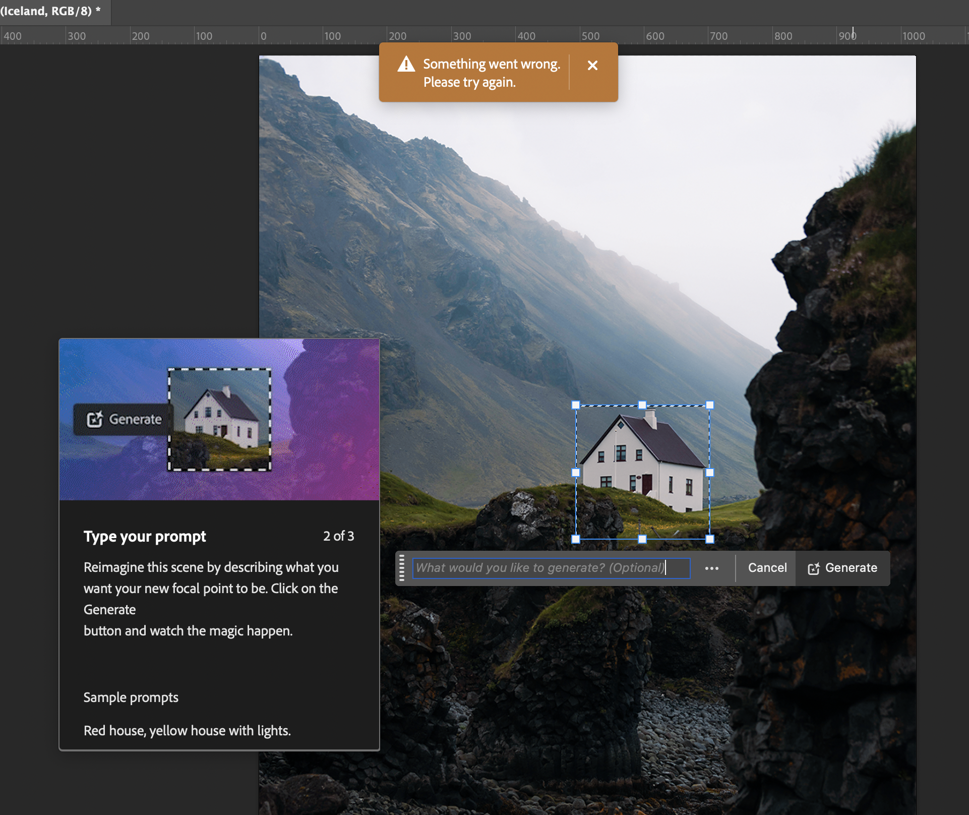 Generate Vector not working in Illustrator 2025 - Adobe Product ...