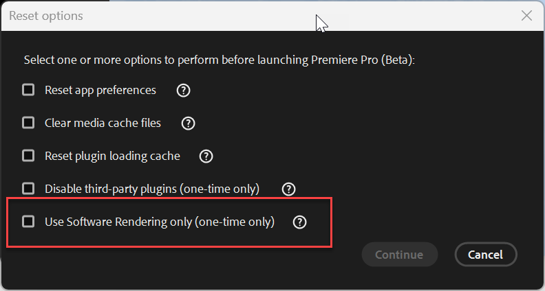 Solved: Missing Renderer Options in Project Settings + Con... - Adobe Product Community - 15315070