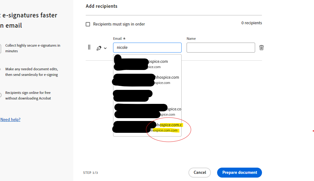 Delete stored incorrect e-mail address - Adobe Product Community - 15130232