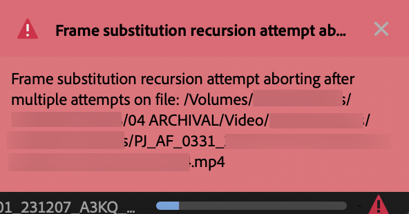 Frame substitution recursion error - Adobe Product Community - 15323880