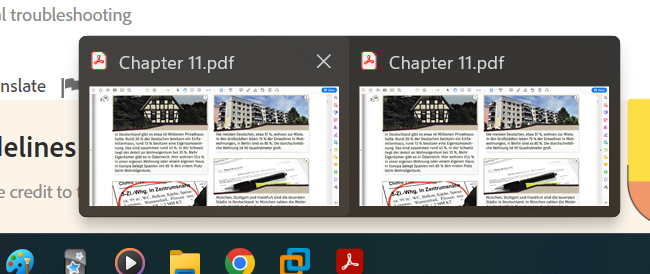 One Adobe Acrobat file with two taskbar items - Adobe Product Community ...