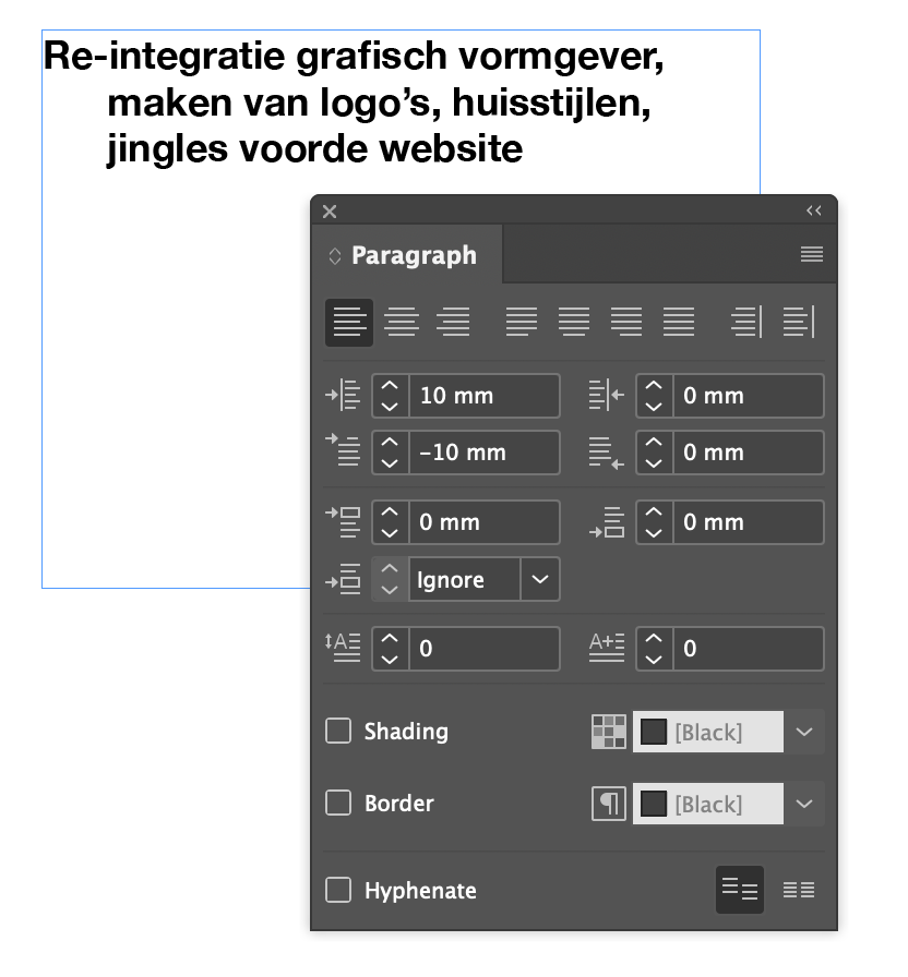 Solved: Make hanging indent Indesign - Adobe Product Community - 15334629