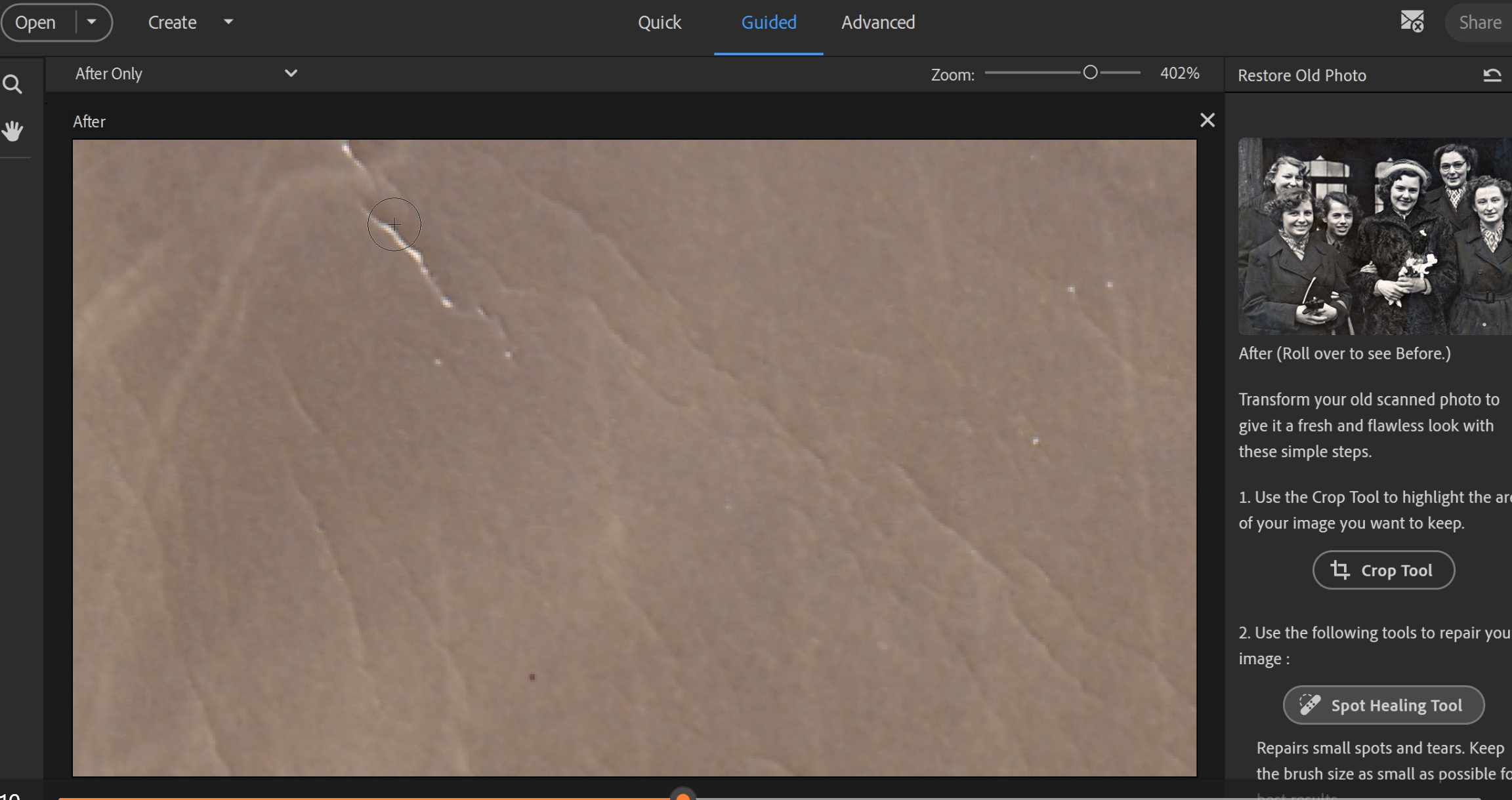 Trouble seeing tools in use on photoshop elements - Adobe Product ...