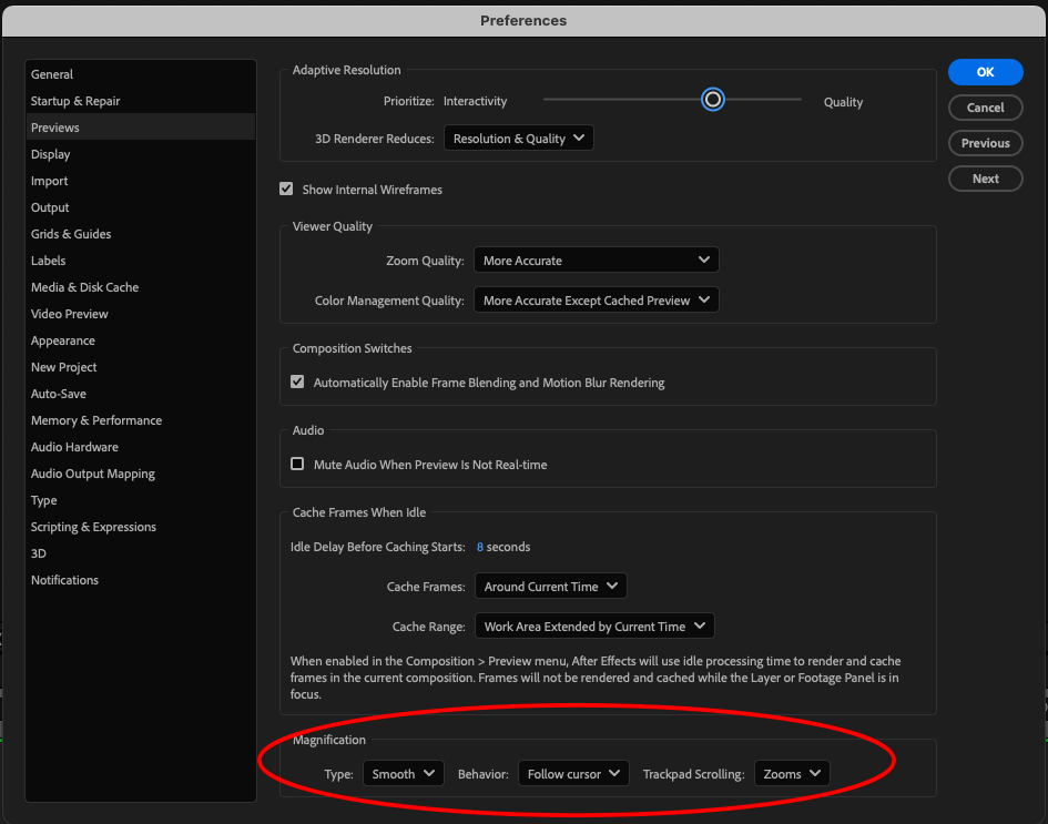 Solved: AE 25.3 mouse scroll zoom not working - Adobe Product Community - 15371308