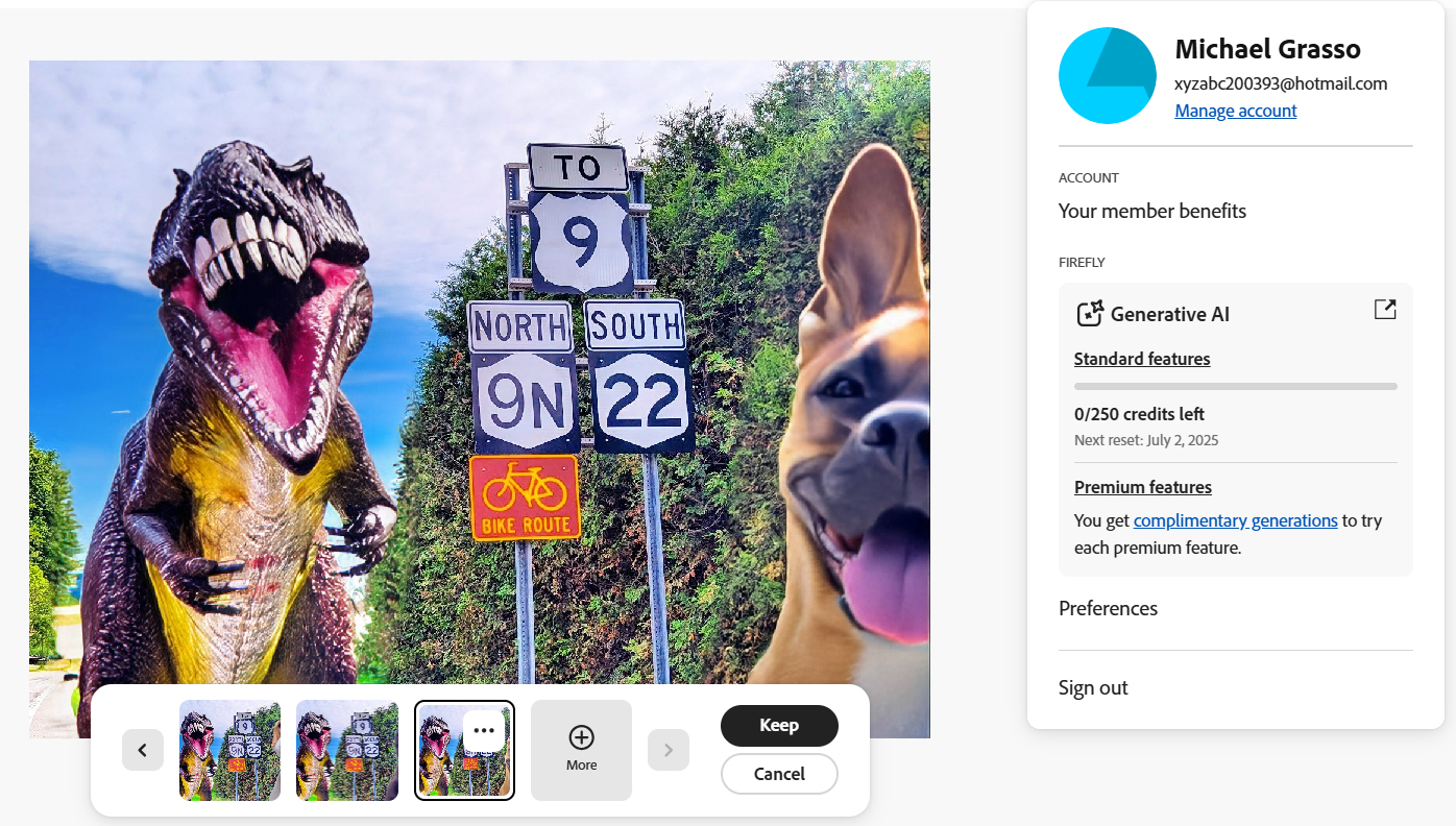 Generative Credits - Adobe Product Community - 15373419