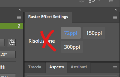 Solved: settings raster effects value visible main screen - Adobe ...