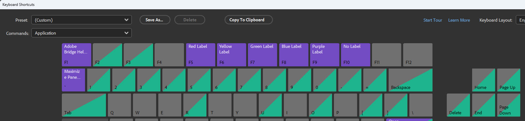 P: Bridge Label Colours - Keyboard Shortcut Option... - Adobe Product ...