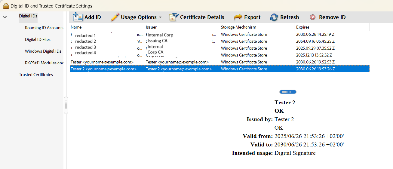 Digitally sign ("Use a Certificate" tool) - Adobe Product Community ...