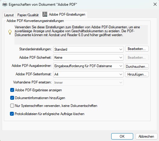 Re: Druck über Adobe PDF in falsches Seitenformat - Adobe Product ...