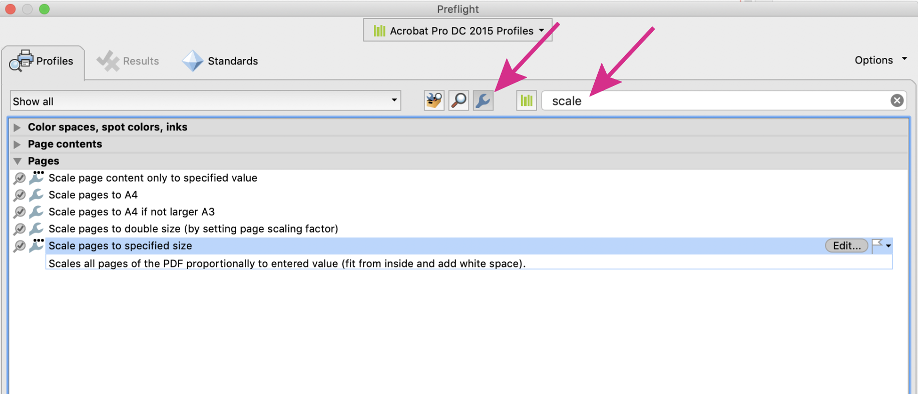 Preflight - PDF fixups - how to Scale pages to US ... - Adobe Product ...