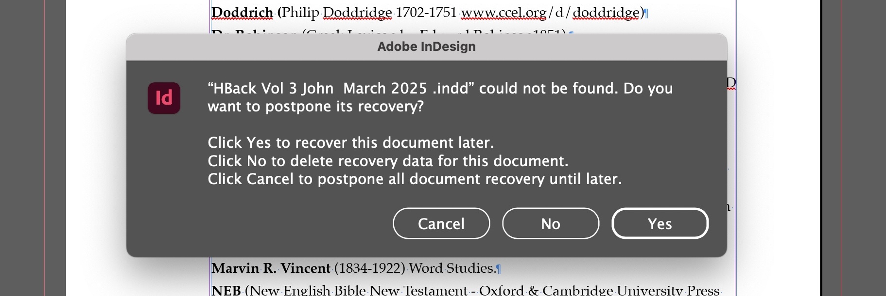 Indesign crashes - or I force quit - Adobe Product Community - 15432144