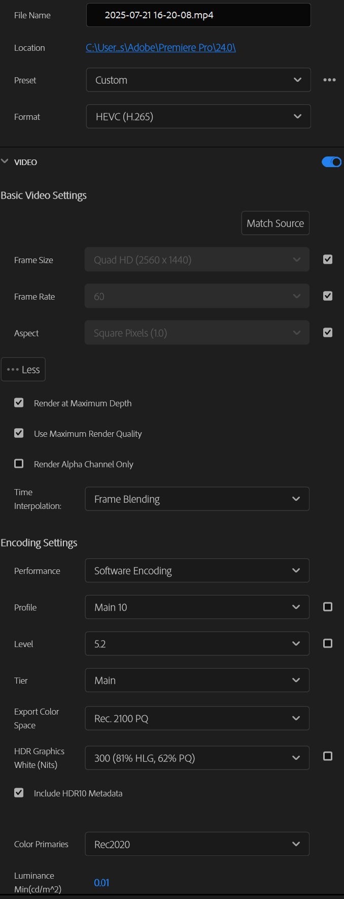 HDR export too bright - Adobe Product Community - 15433347