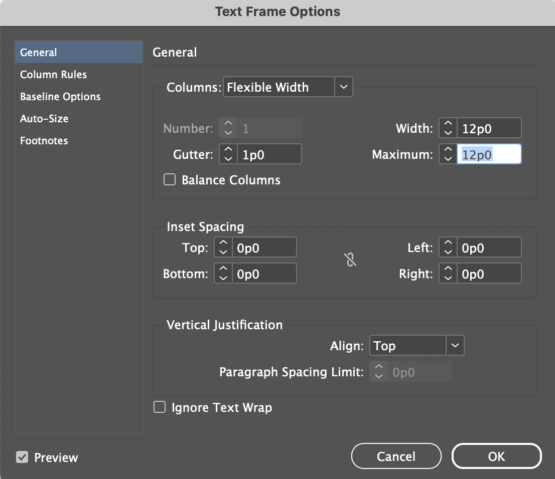 Solved: Creating default Indesign text box without borders - Adobe ...