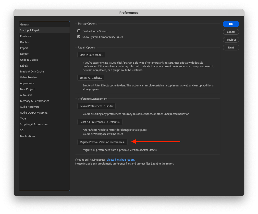 After Effects crashing/hanging - Adobe Product Community - 15469083