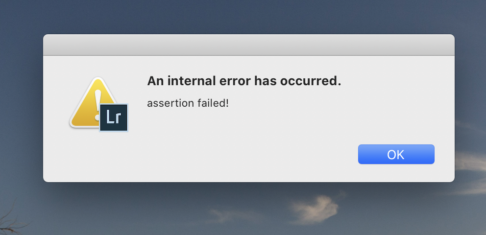 An internal error has occurred - Adobe Community - 11079645