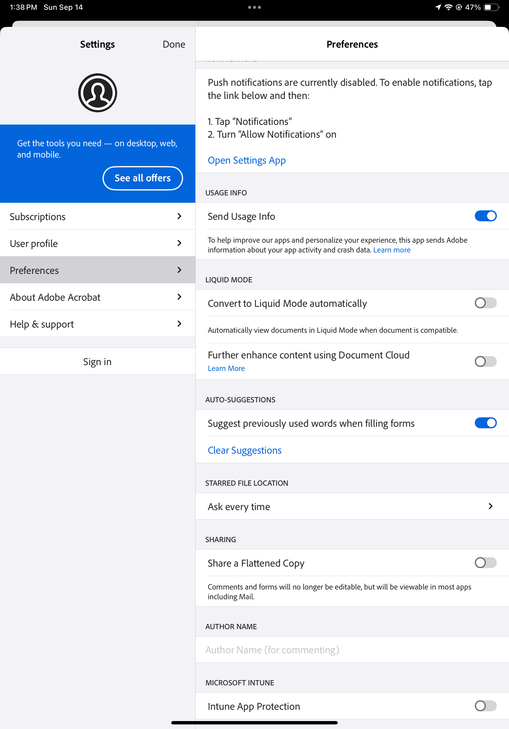 Solved: How do I turn off the "Generative summary" banner ... - Adobe ...