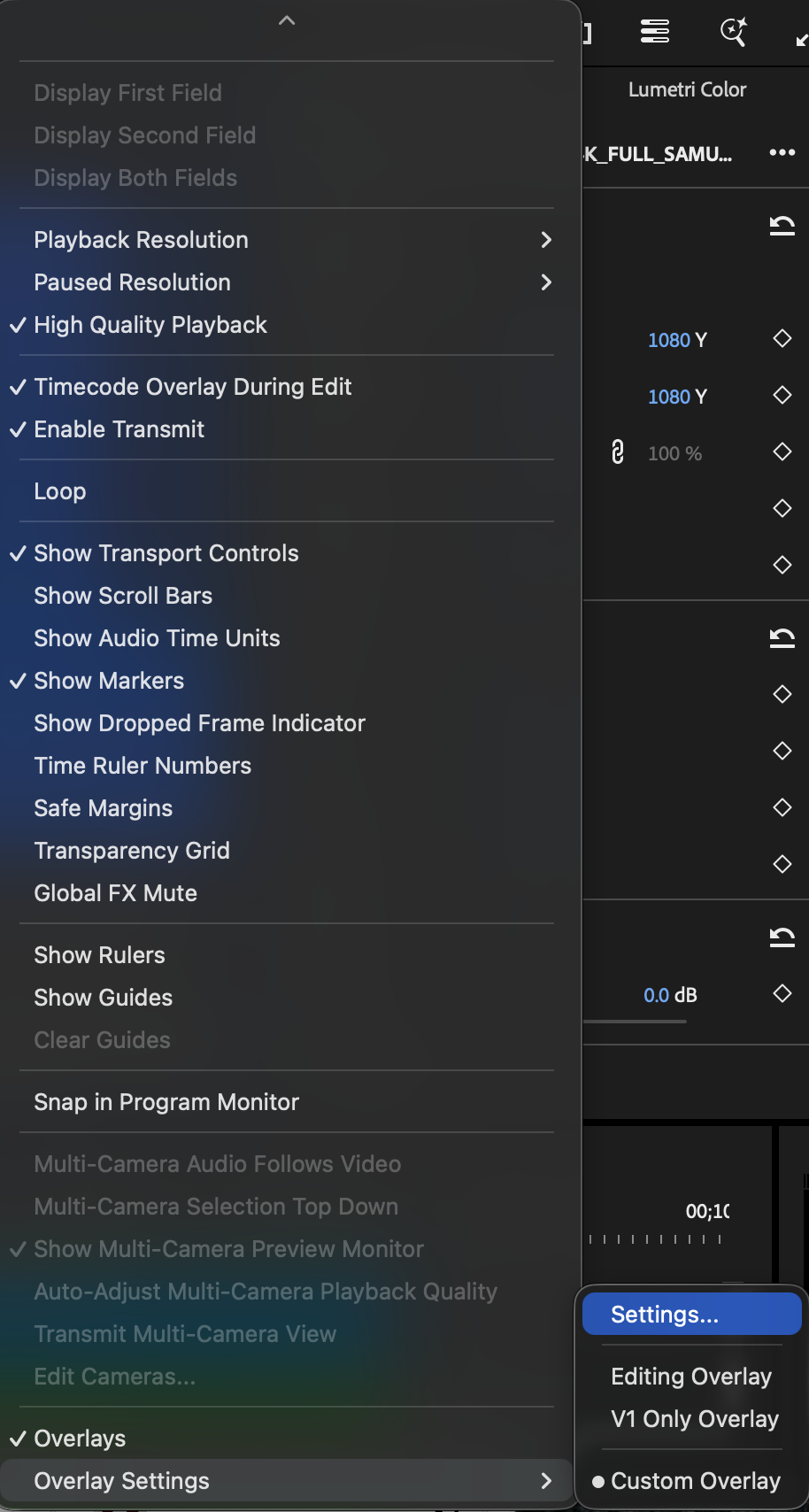 Sequence Overlay is showing the wrong Timecode - Adobe Product ...