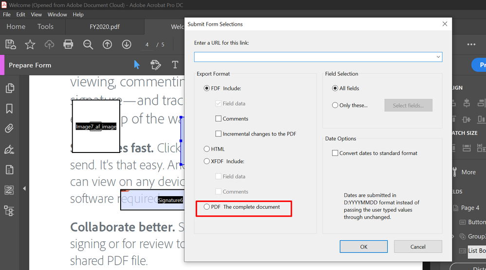 Solved: Missing "PDF complete document" available option i... - Adobe ...