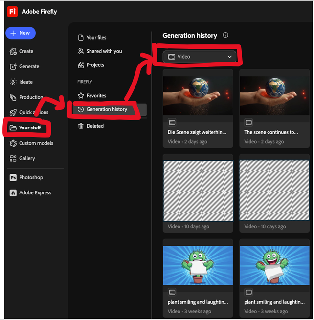 firefly wont let me download video - Adobe Product Community - 15599724