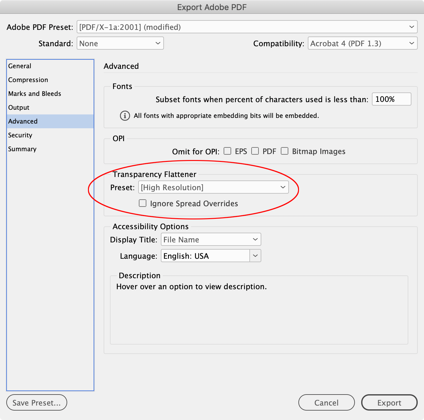Indesign flatten transparencies - Adobe Product Community - 15605091