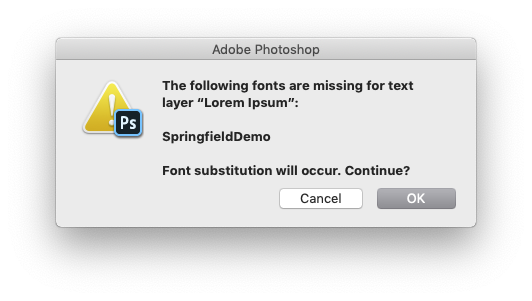 How to Identify Missing Font in Photoshop 2020?? - Adobe Community ...