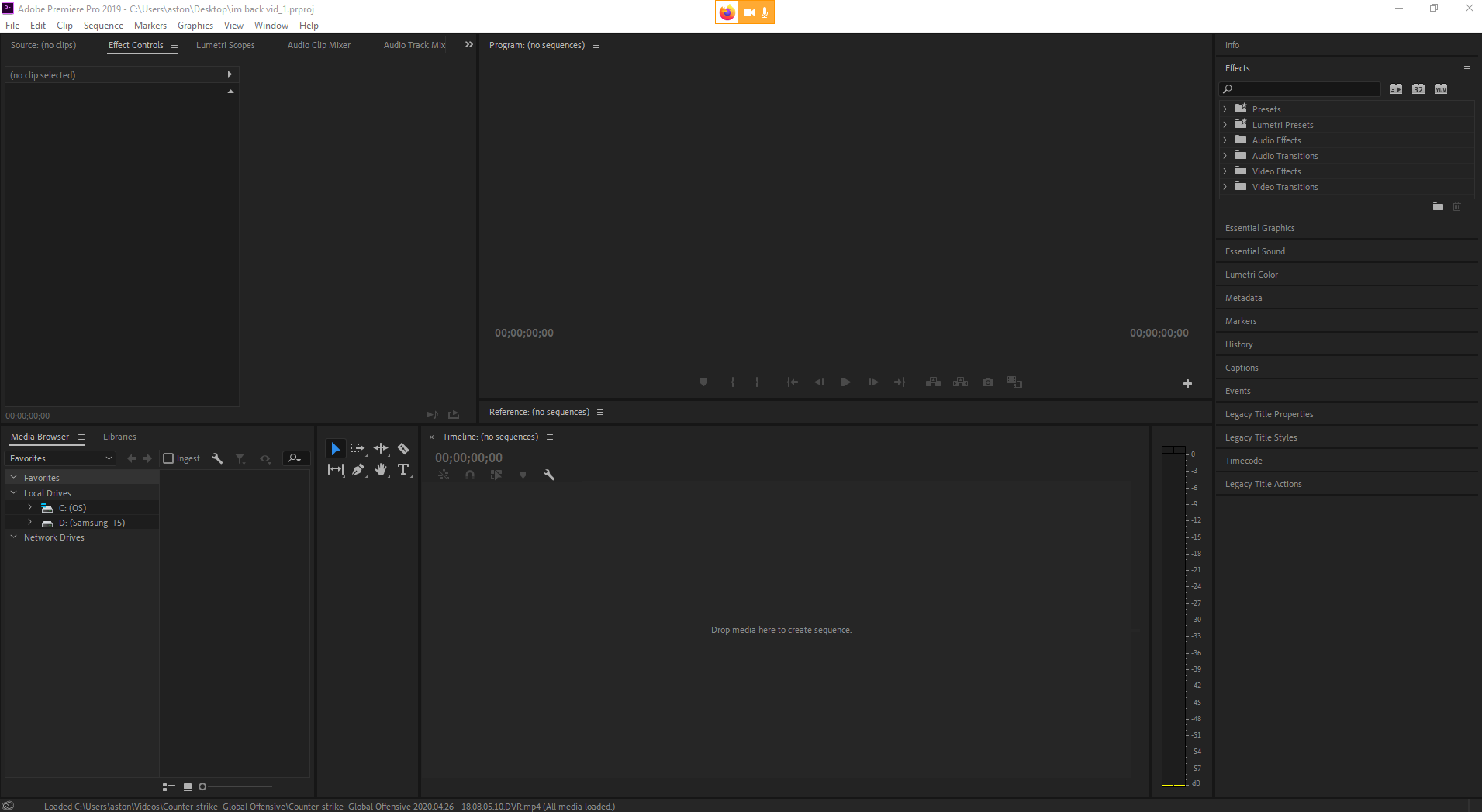 Solved: My project wont load, timeline is blank, program b... - Adobe ...