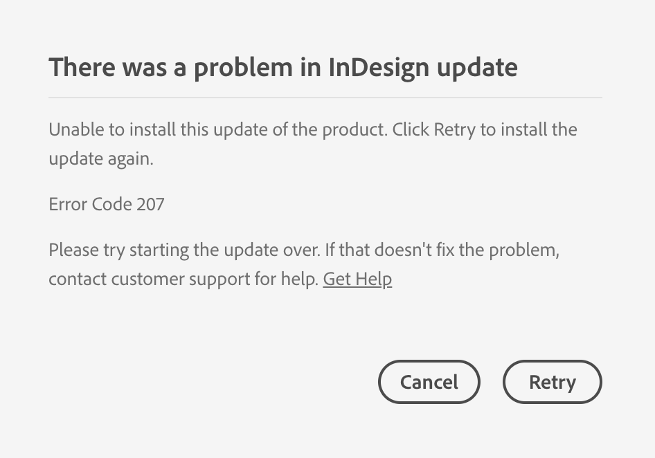 Solved: There was a problem in InDesign Update - Adobe Community - 11118455