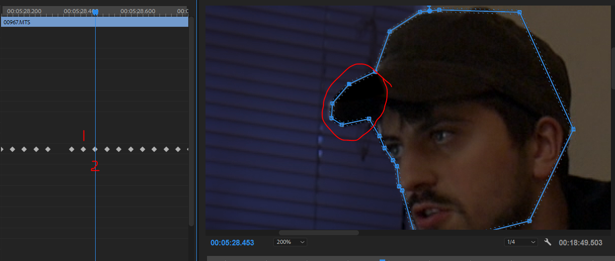 Mask keyframe impacting the wrong frame - Adobe Product Community ...