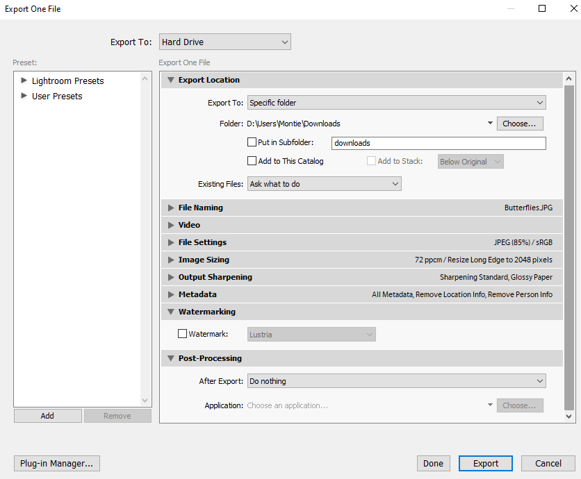 Exporting Images - Adobe Product Community - 11122477