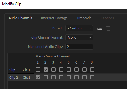 How to entirely deselecting audio tracks on source... - Adobe Product ...