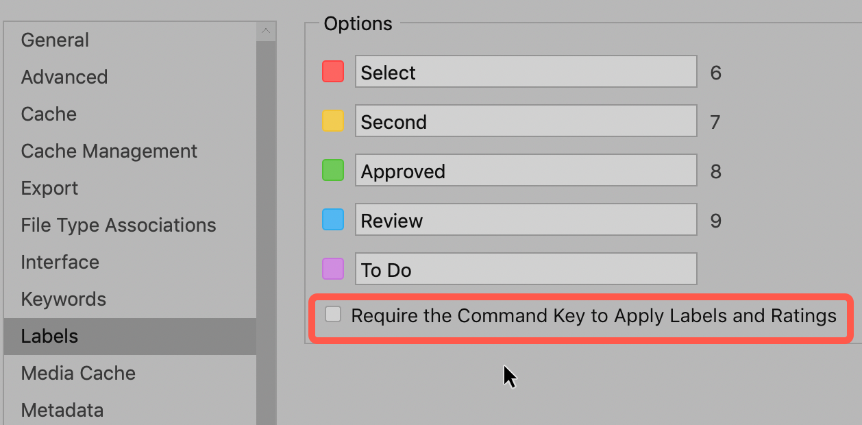 Labeling files in Bridge - Adobe Product Community - 11139150