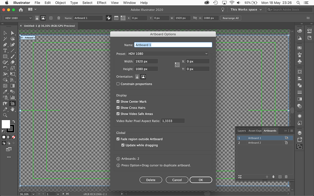 Solved Working With Video Presets HTV HDTV 1080 In Illu Adobe Support Community 11140895