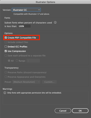 Solved: "Create PDF Compatible File" is checked but could ... - Adobe ...
