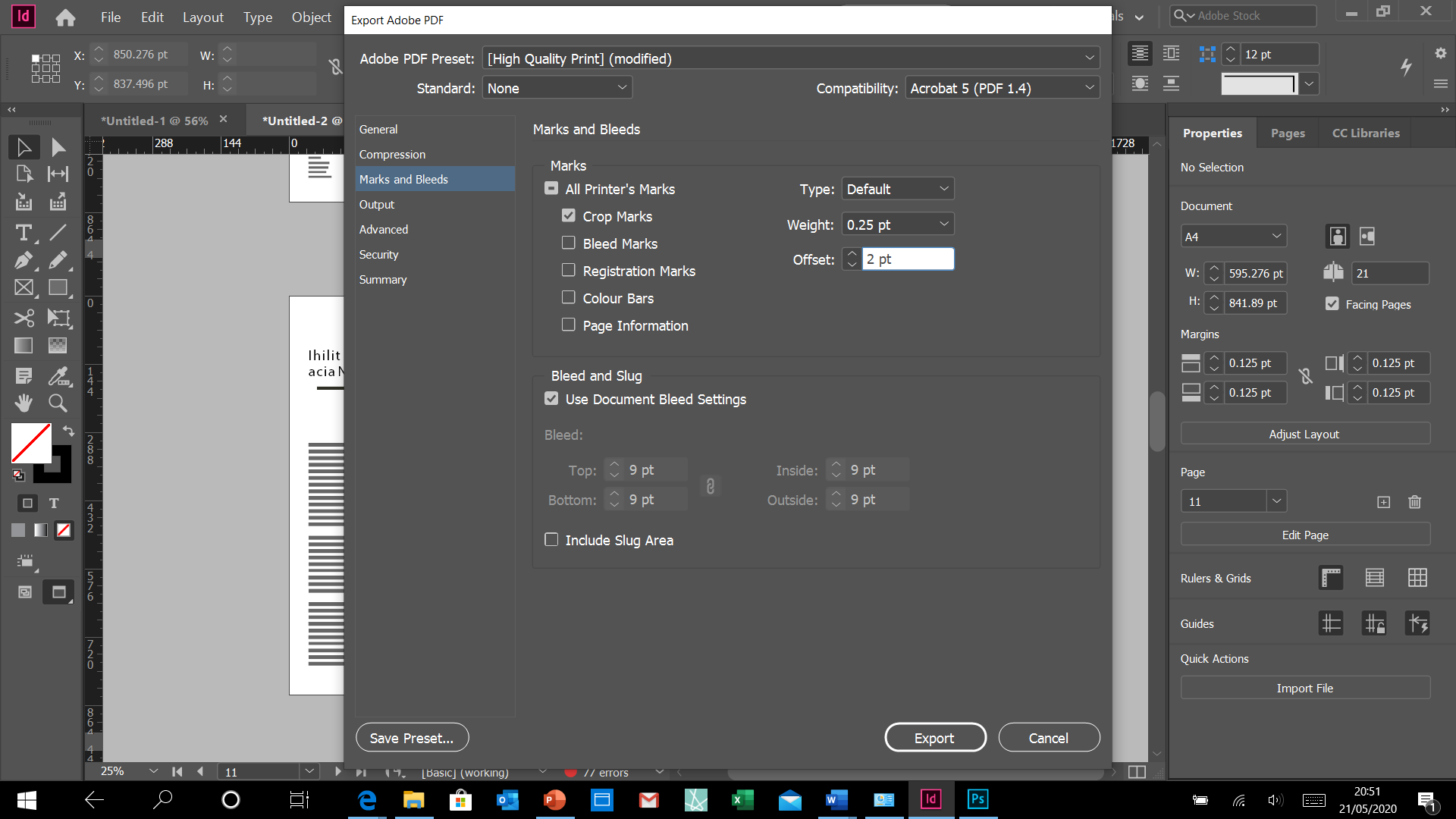 Solved: Indesign document cut off when exporting to PDF (p... - Adobe ...