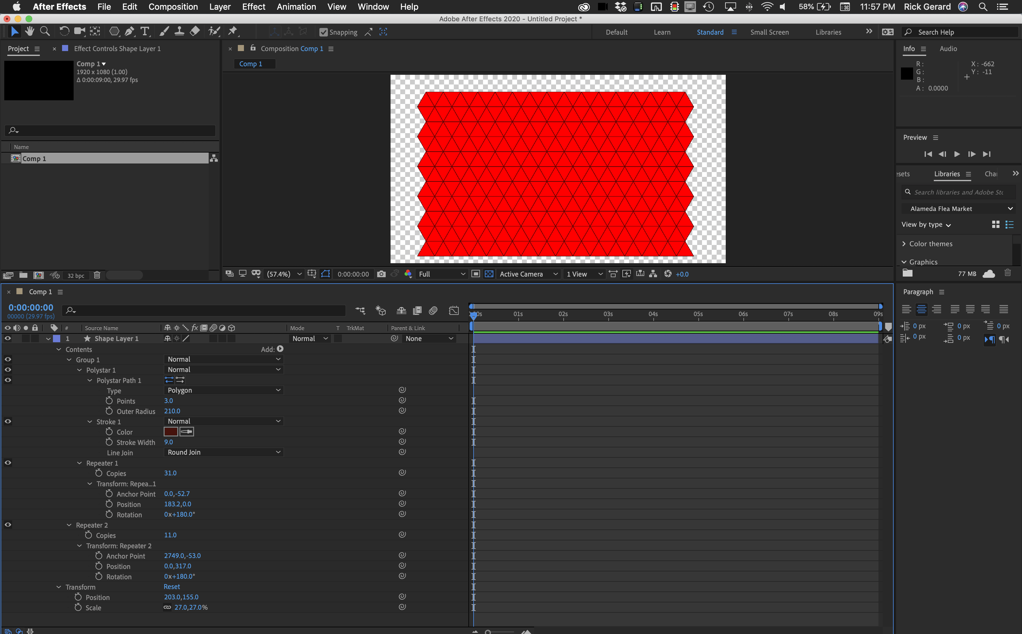 how do i make a triangle grid like the one in this... - Adobe Product ...