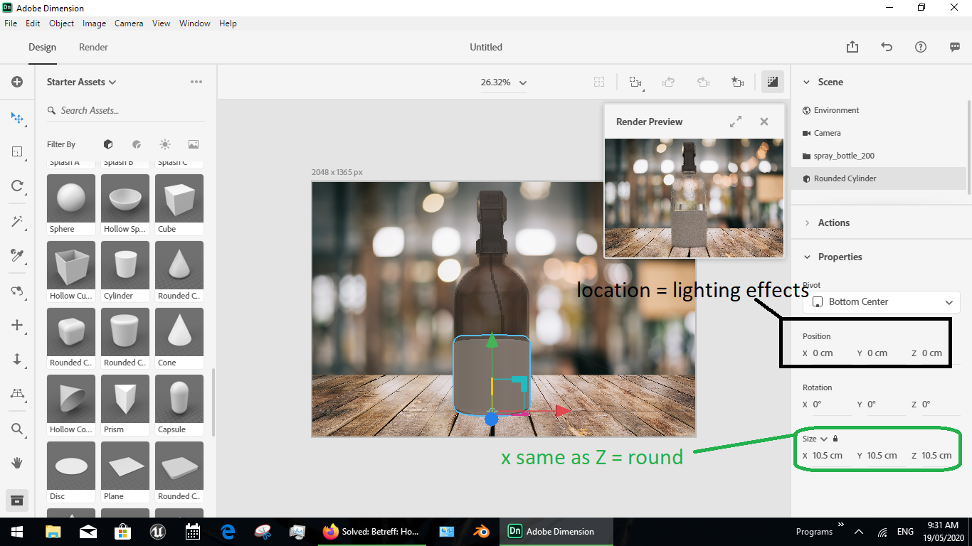 Decal scale causing poor render resolution - Adobe Product Community ...