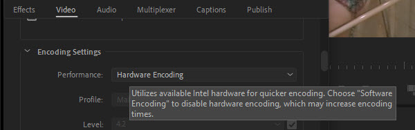 New Hardware accelerated H.264 and HEVC encoding w... - Adobe Product ...