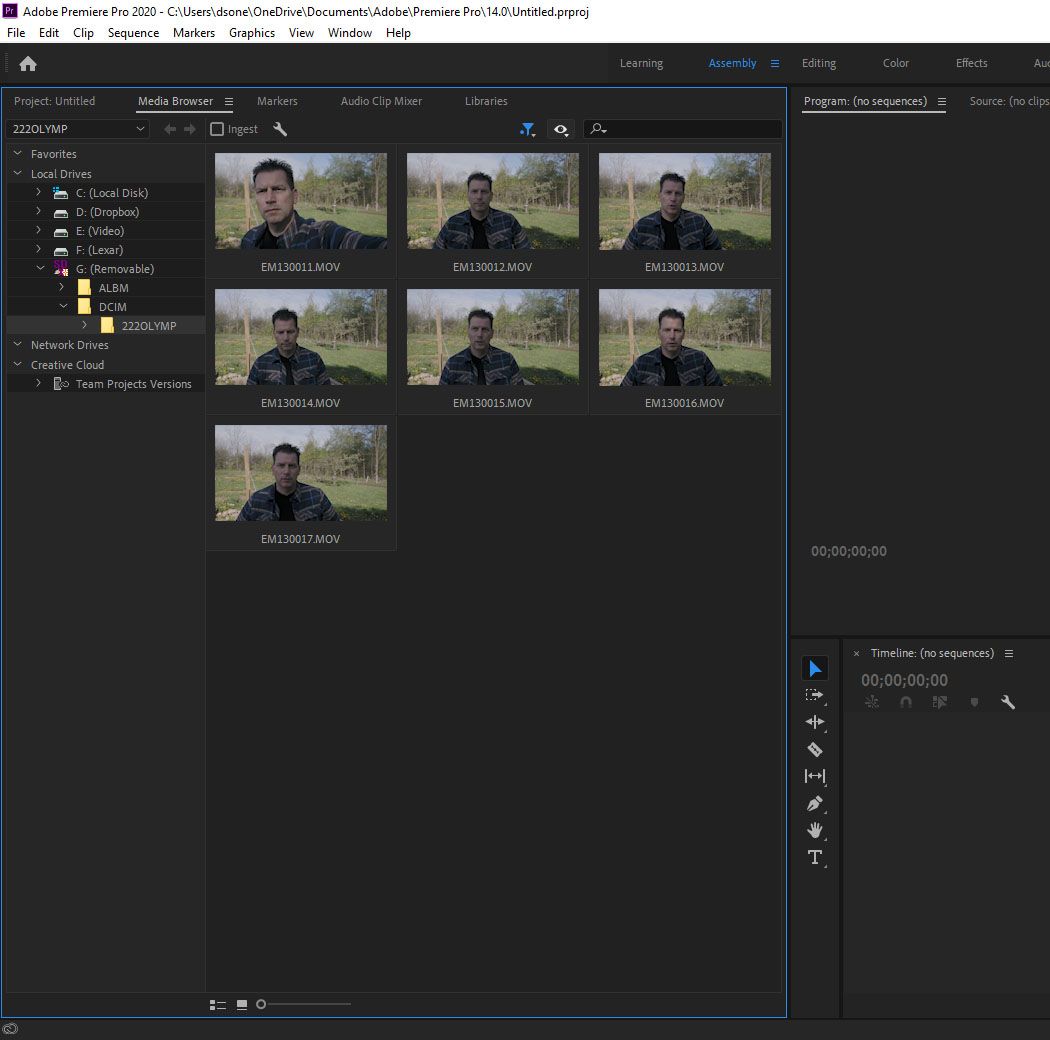 Issue Importing Spanned 4K Files - Adobe Product Community - 11155274