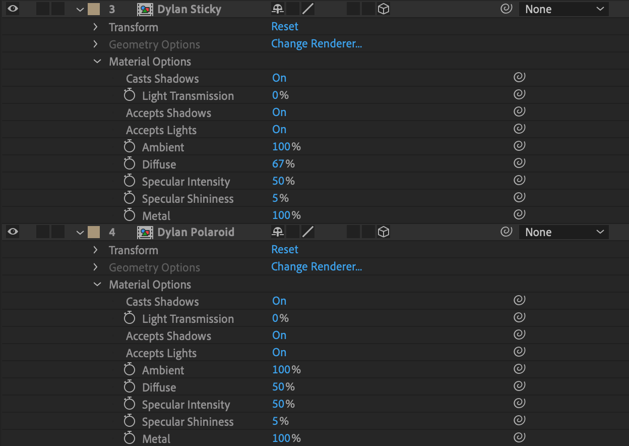 Pre-Comps casting shadows on each other but not on... - Adobe Product ...