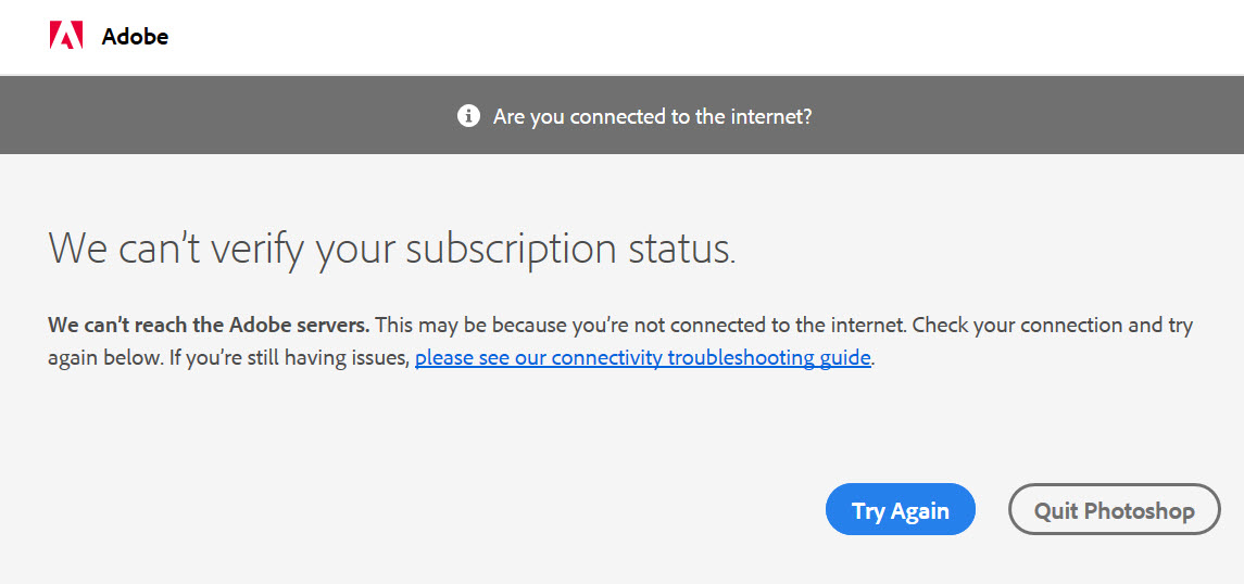 Adobe Server down - Adobe Product Community - 11163687